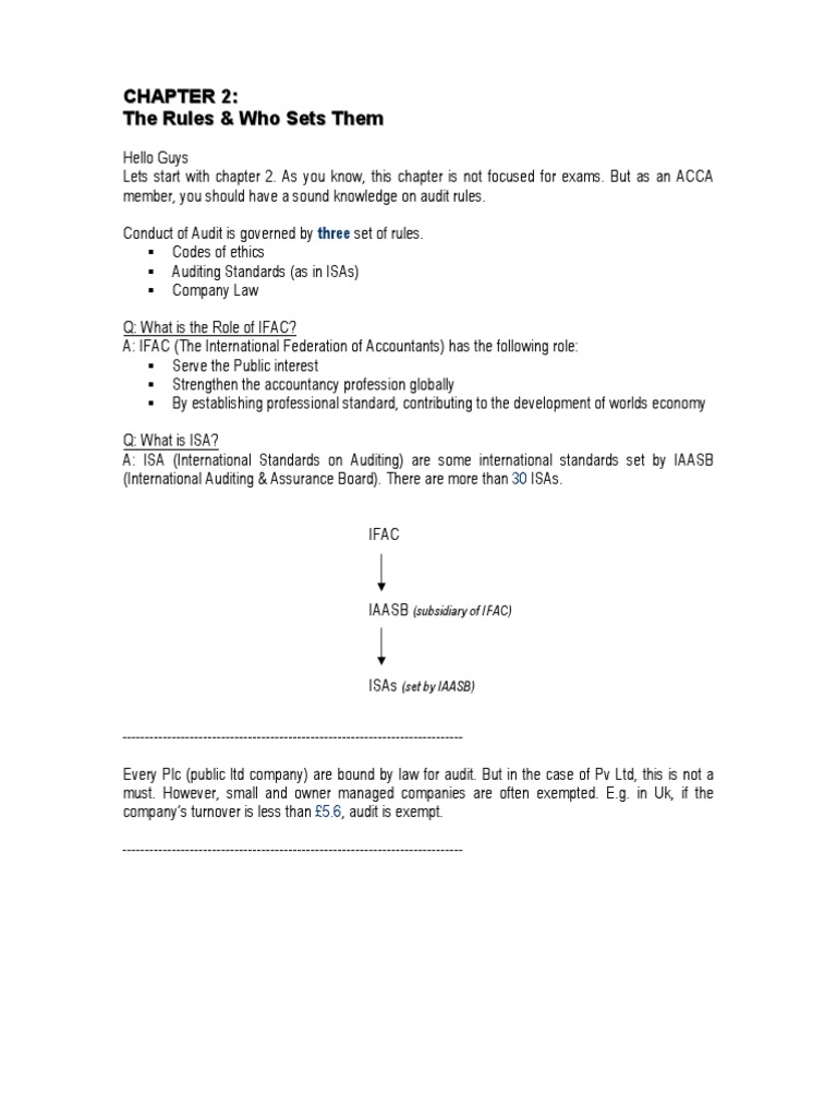 Understanding Audit Rules and Responsibilities | PDF | Financial Audit ...