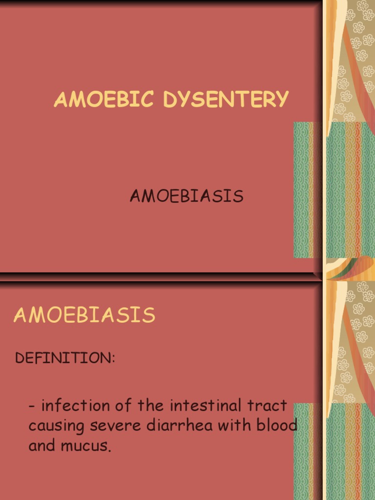 Amoebic Dysentery: Causes and Prevention | PDF | Digestive System ...