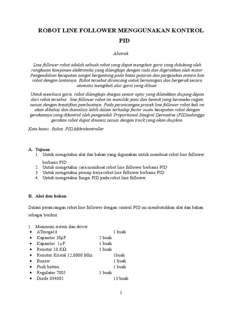 Line Follower Menggunakan Kontrol Pid | PDF