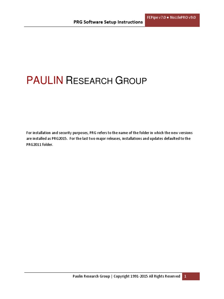 FEPipe 7 NozzlePRO 9 Installation | PDF | Installation (Computer ...