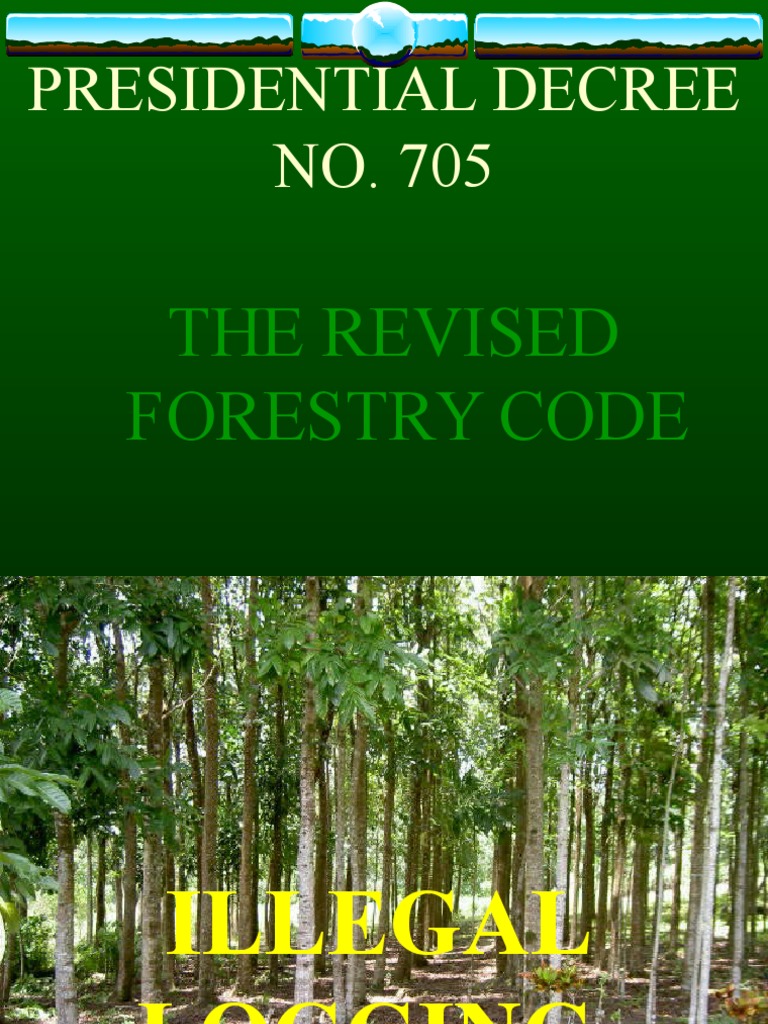 PD 705 Revised Forestry Code | PDF | Lumber | Logging