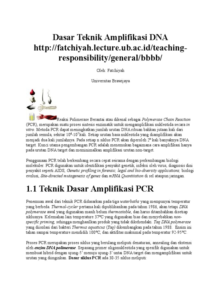 Cara Penggunaan PCR | PDF