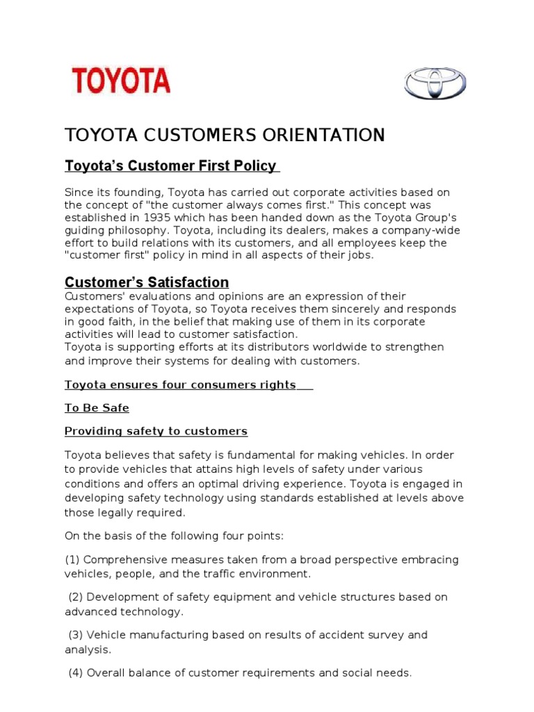 Toyota Four Consumer Rights | PDF | Business