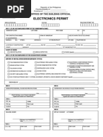 DPWH Sanitary Permit Form.pdf | Sanitation | Infrastructure