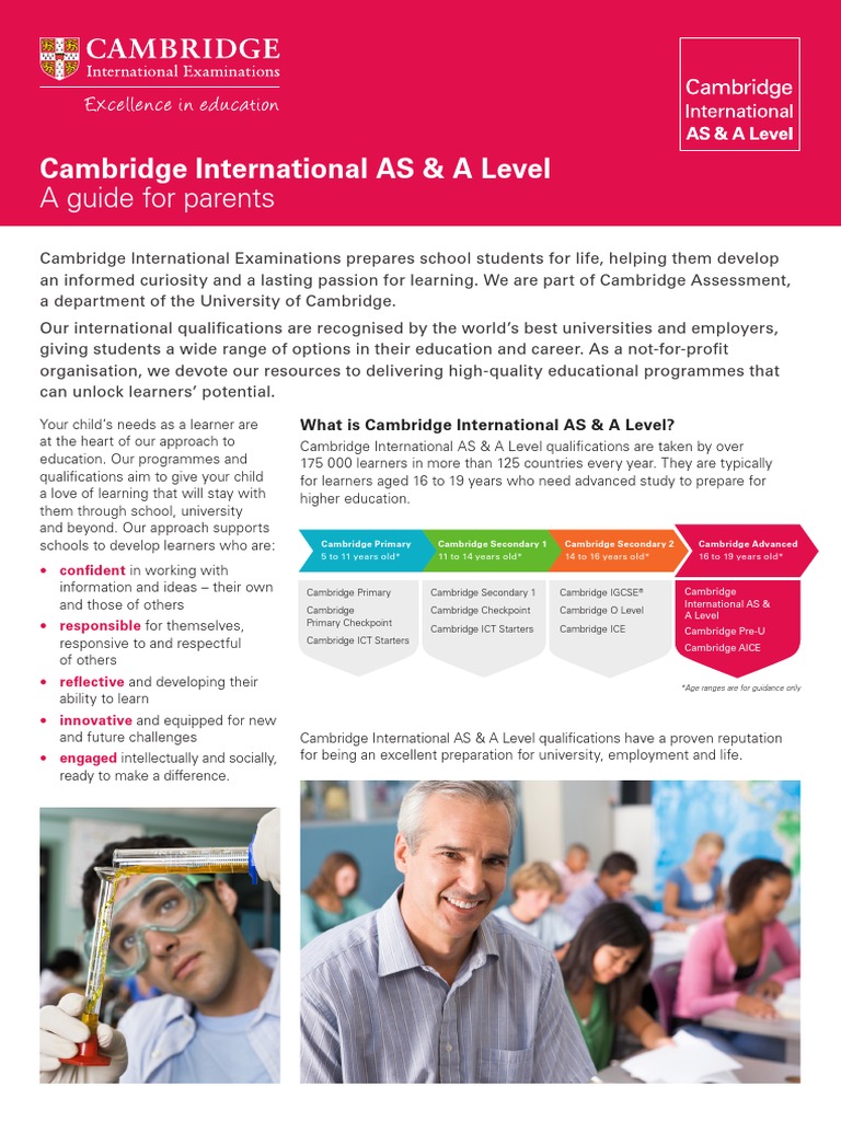 Cambridge Aice Brochure As and A Level | PDF | University Of Cambridge ...