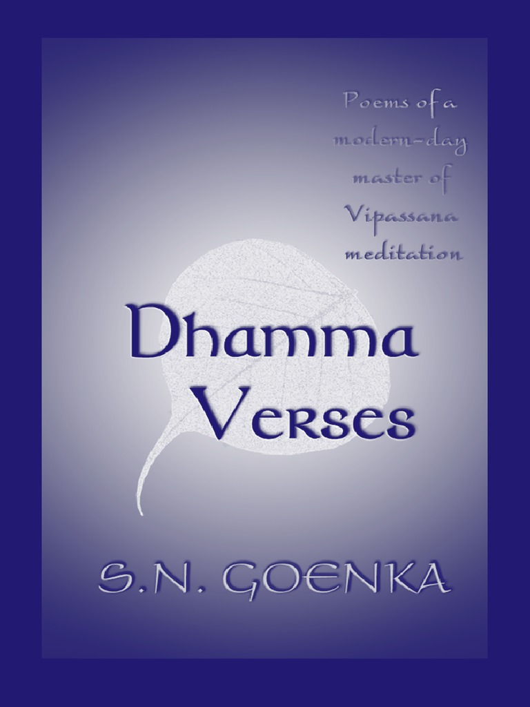 S.N. Goenka - Dhamma Verses | PDF | Dharma | Religious Comparison