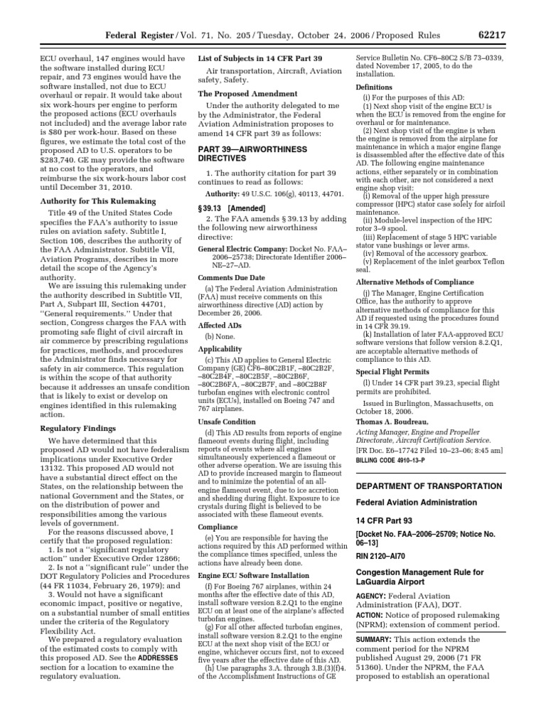 Proposed Rule: Air Traffic Operating and Flight Rules, Etc.: LaGuardia ...