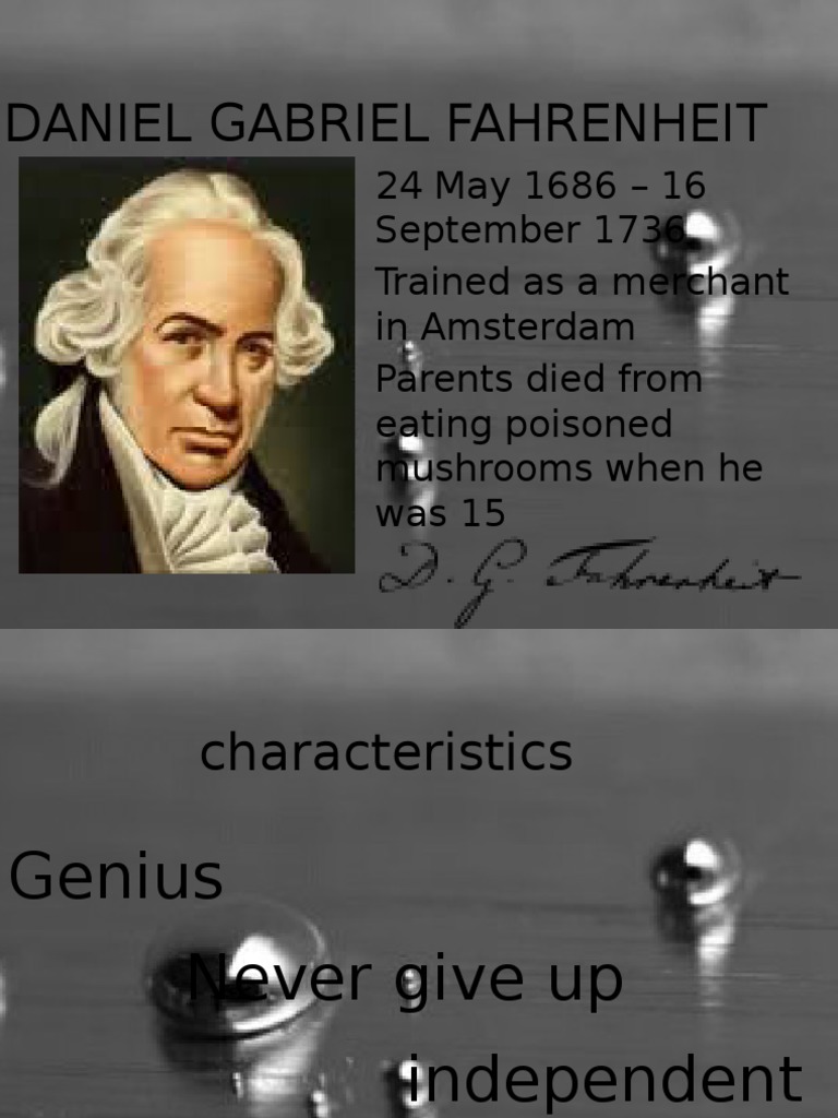 Daniel Gabriel Fahrenheit | PDF | Classics