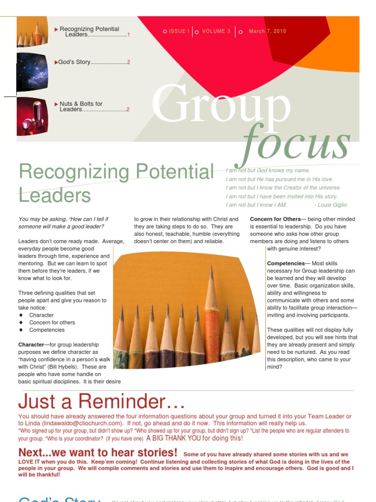 Recognizing Potential Leaders . ... 1 | PDF | Leadership