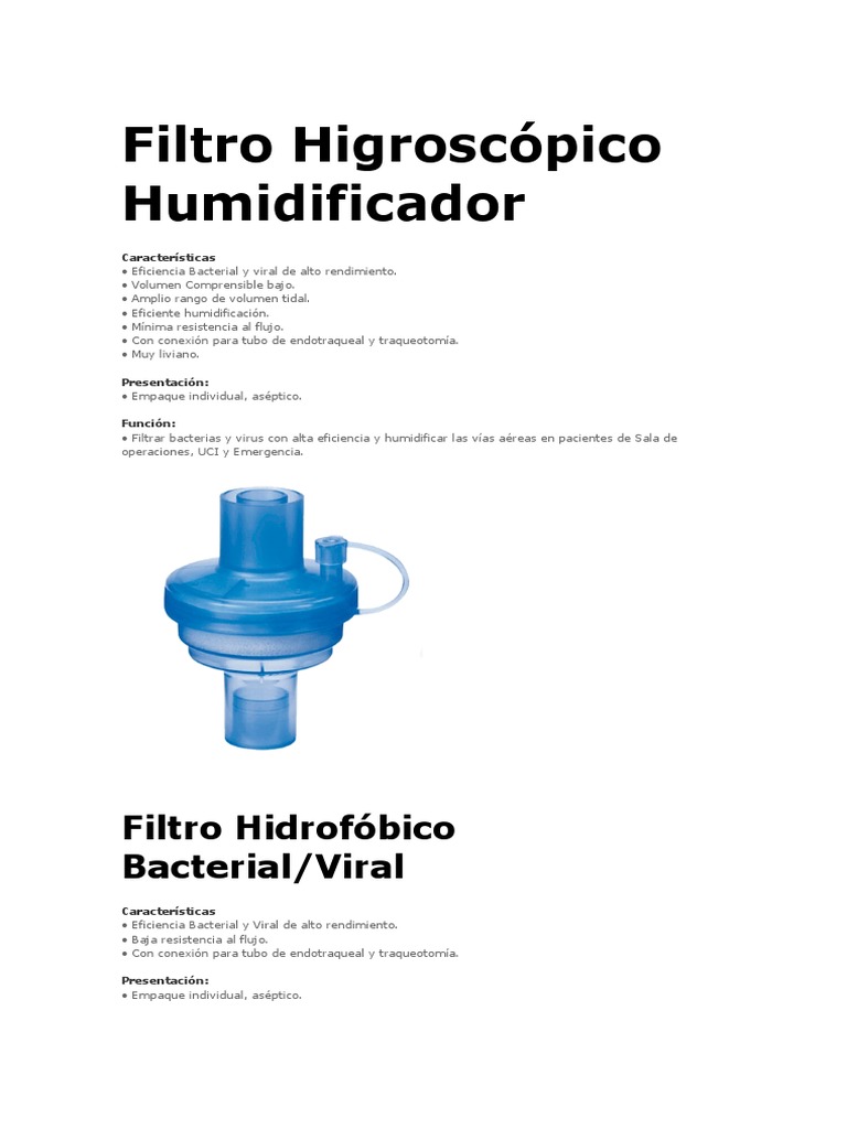 Filtros Higroscópicos para Ventilación | PDF | Árbol de la vida ...