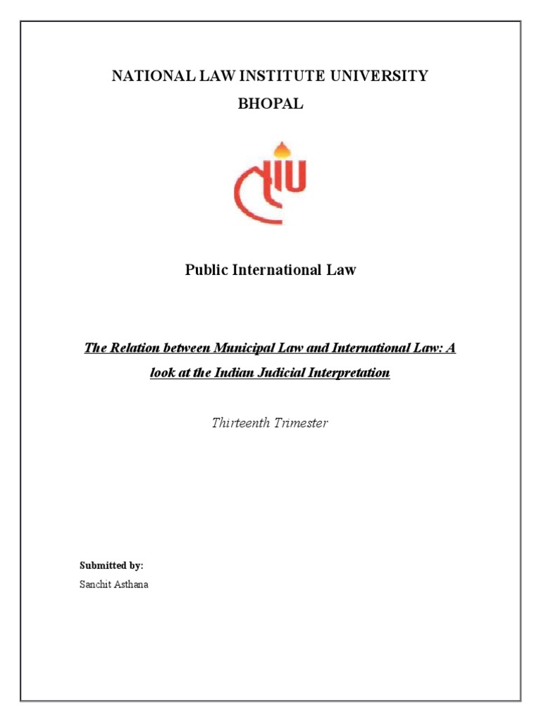 PIL Project | PDF | Public International Law | Jurisprudence