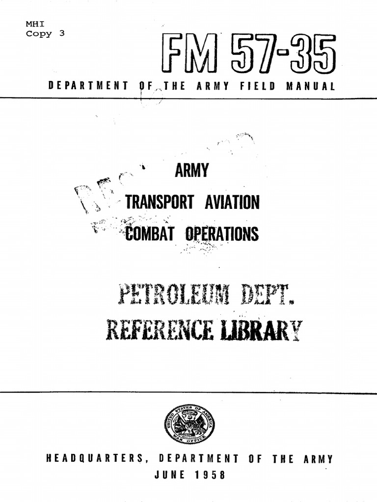 FM57-35 Army Transport Aviation - Combat Operations | PDF ...