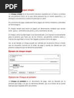 Cheque para Abono en Cuenta | PDF