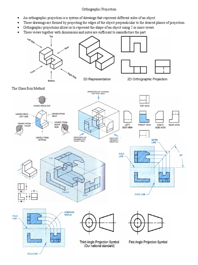 Orthographic Projection | PDF | Drawing | Classical Geometry