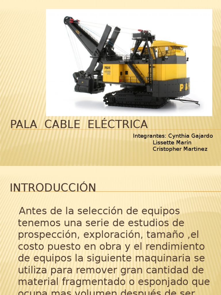 Pala Cable Eléctrica | PDF | Science | Ingeniería