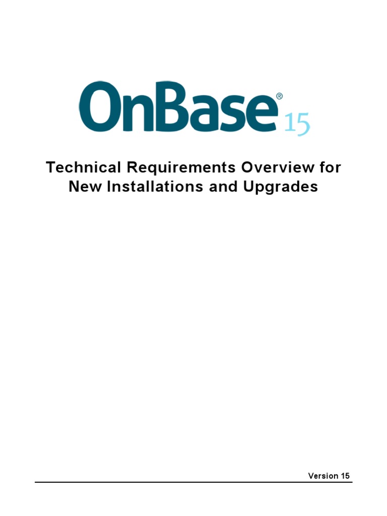 OnBase 15 Release Overview | PDF | Microsoft Office | Esri