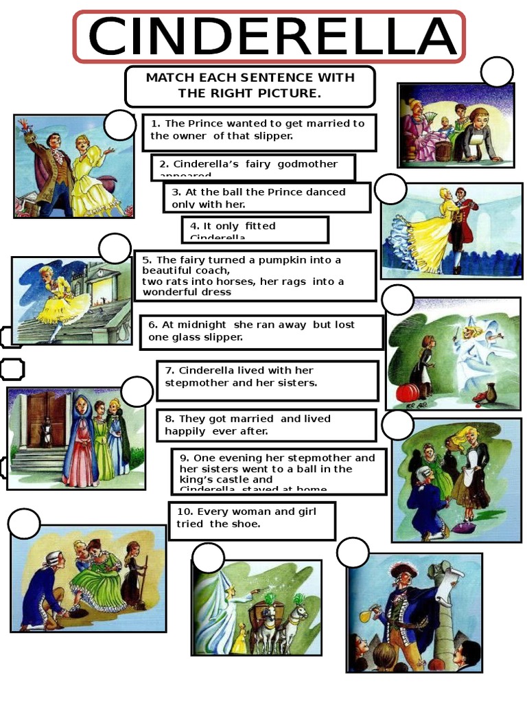 Match Each Sentence With The Right Picture | PDF