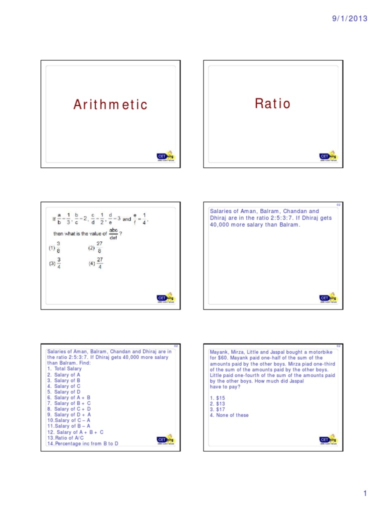 Cetking Arithmetic Shortcuts Workshop Homework Handout - PFD | PDF | Weighted Arithmetic Mean ...