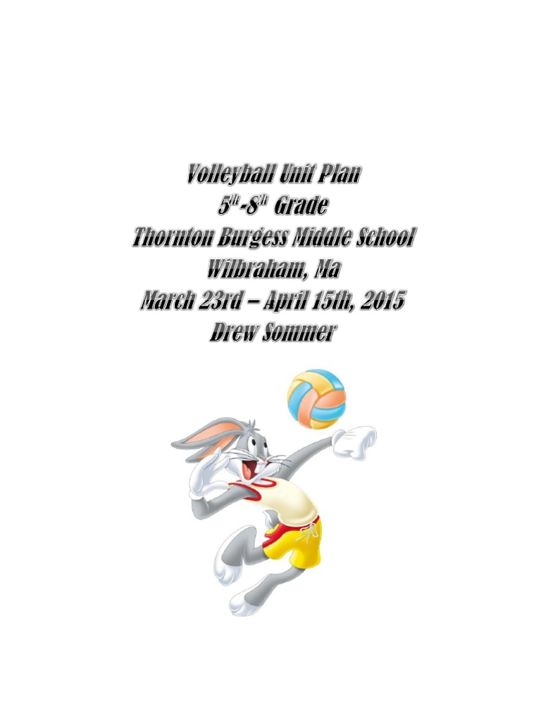 Volleyball Unit Plan | PDF | Volleyball | Educational Assessment