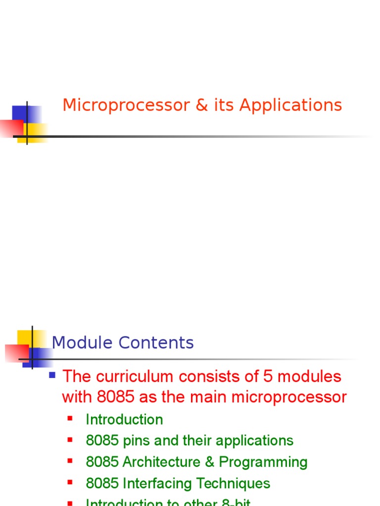 8085 Microprocessor Guide | PDF | Microcomputers | Central Processing Unit