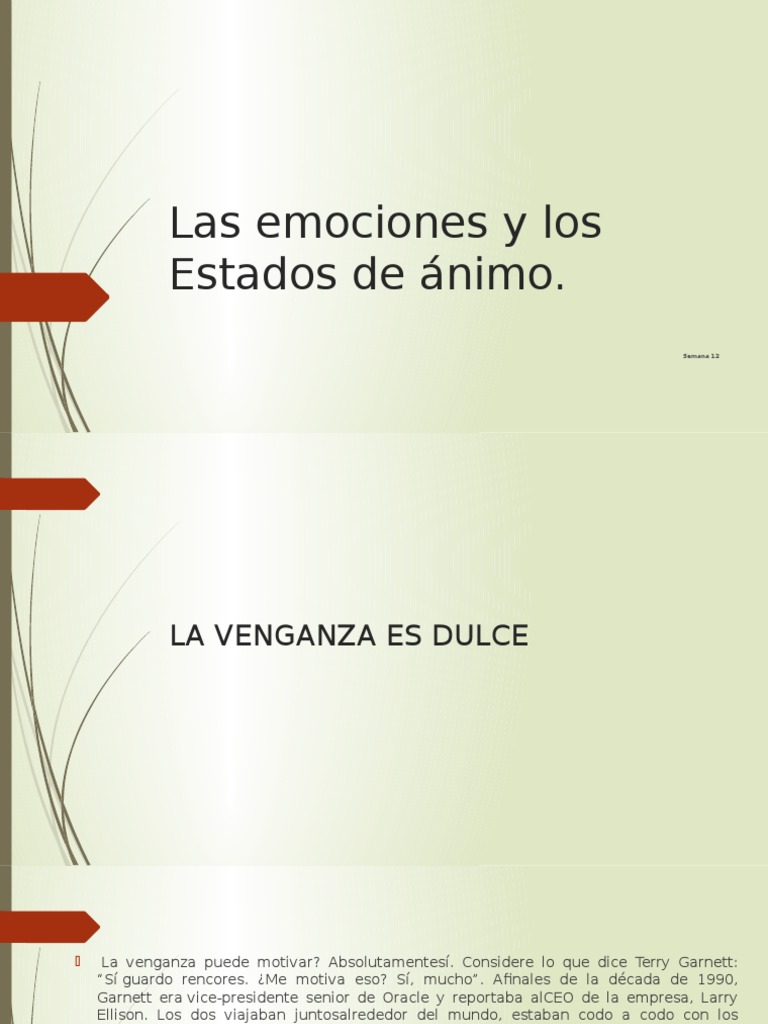 Las Emociones y Los Estados de Ánimo | PDF | Estado de ánimo ...