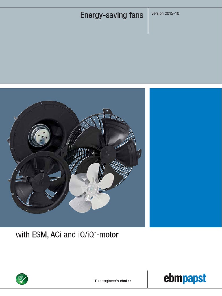 Axial-Fan ESM-iQ EN | PDF | Mechanical Fan | Environmental Technology