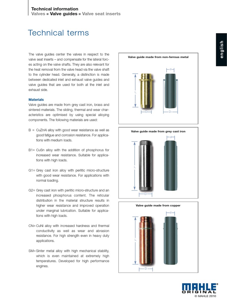 Valve Guide Types | PDF