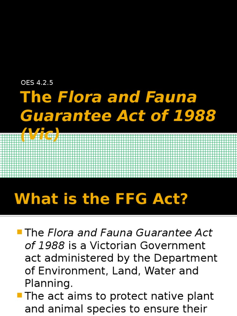 Understanding Victoria's FFG Act 1988 | PDF | Conservation Biology ...