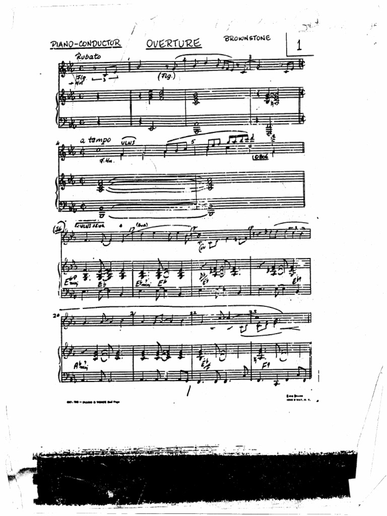(Conductor's Score) Brownstone | PDF