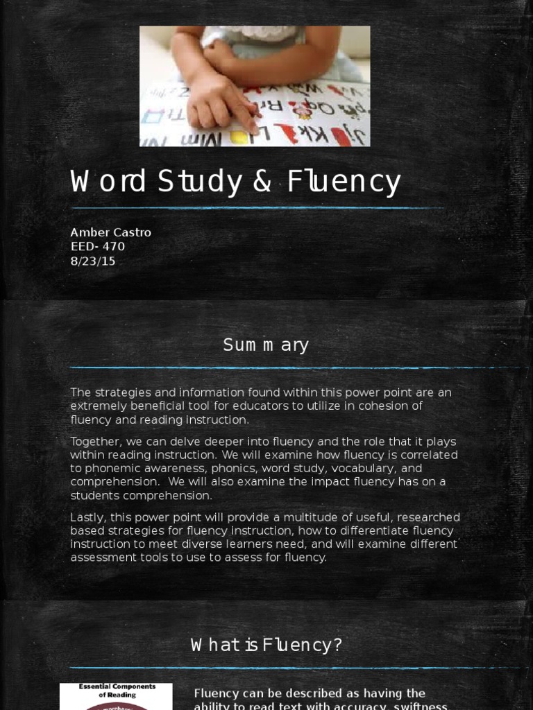 Word Study & Fluency | Phonics | Reading Comprehension