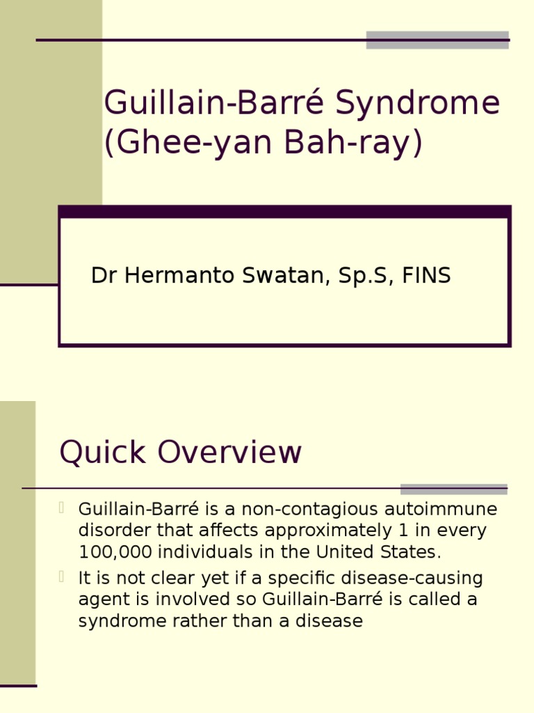 GBS.ppt | Peripheral Neuropathy | Neurology