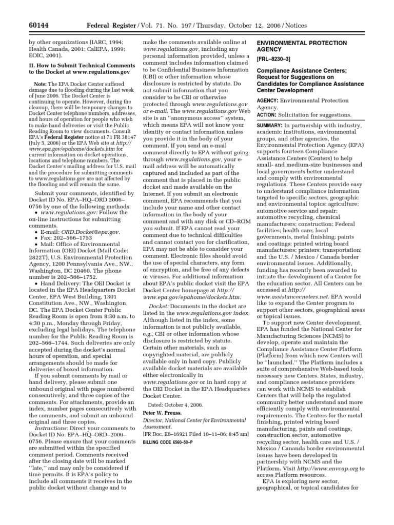 Notice: Grants and Cooperative Agreements Availability, Etc ...