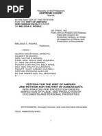 Writ of Amparo Sample | PDF | Separation Of Powers | Common Law