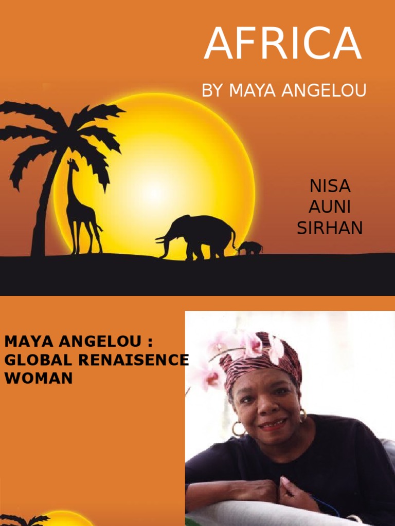 Africa Maya Angelou | Maya Angelou | Fiction & Literature