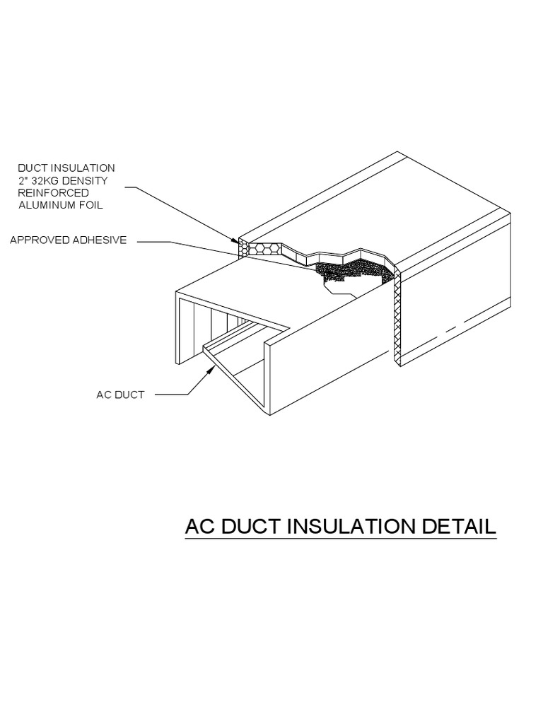 AC Duct Insulation Detail | PDF | Technology & Engineering