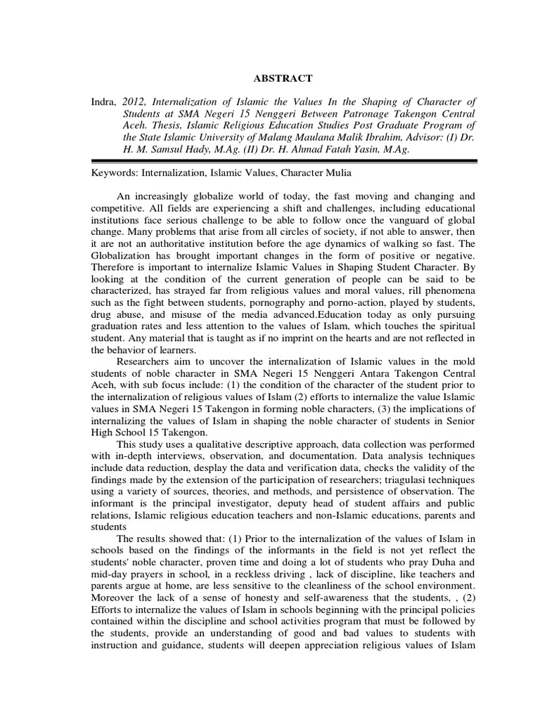 Abstrak Tesis Ing | PDF | Data | Qualitative Research