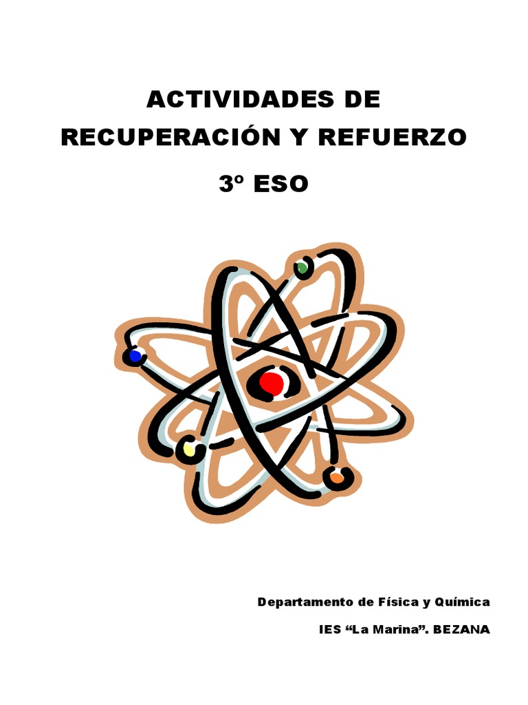 Actividades de Recuperación y Refuerzo 3º ESO FISICA Y QUIMICA | PDF ...