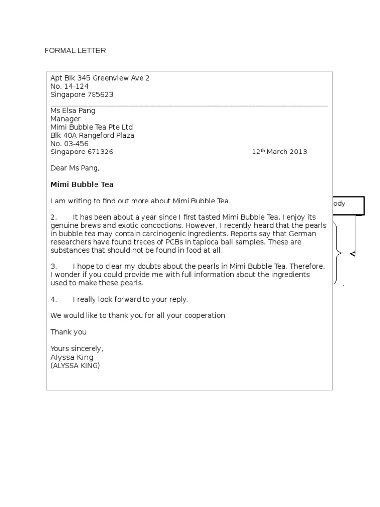 Formal Letter | PDF | Grammatical Tense | Verb