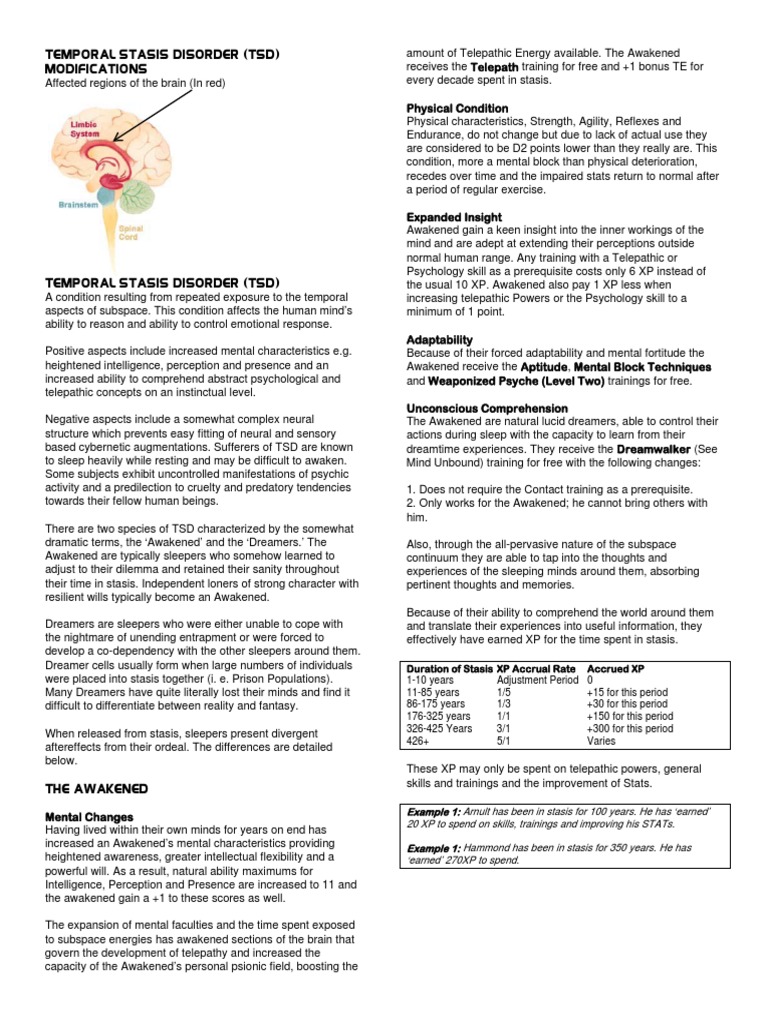 Corporation - Temporal Stasis Disorder - The Awakened | PDF | Telepathy ...