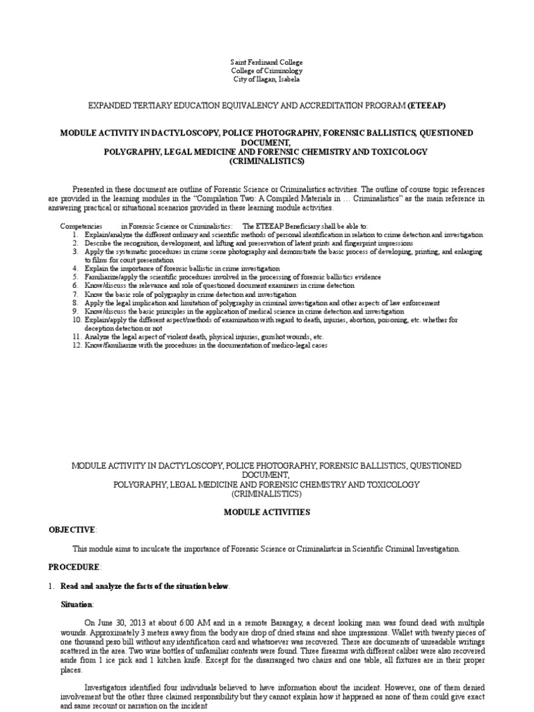 Ciminalistics Eteeap Beneficiary | PDF | Forensic Science | Fingerprint