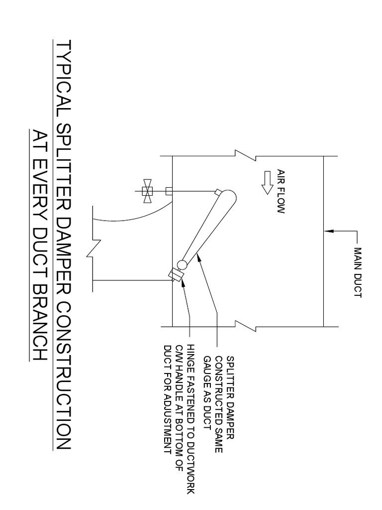 Splitter Damper Installation Guide | PDF | Duct (Flow) | Domestic ...