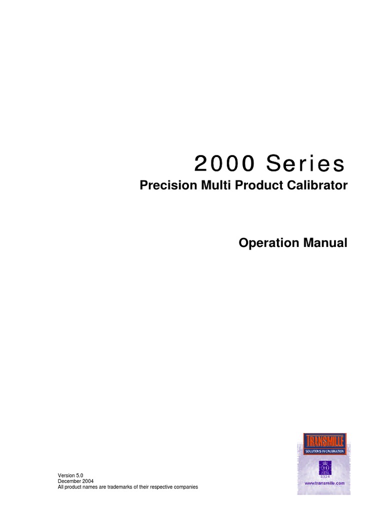 2000 Operation Manual Transmile PDF | PDF | Usb | Amplifier