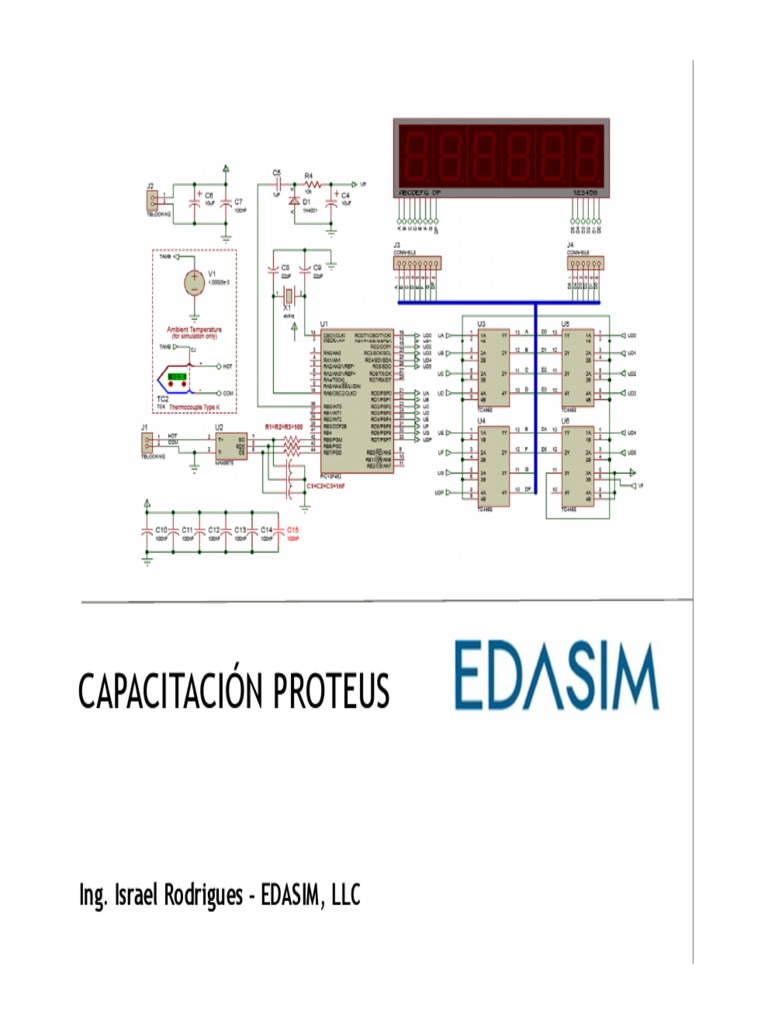 EDASIM Capacitacion Proteus | PDF | Placa de circuito impreso | Electrónica