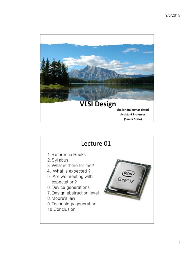 Basic VLSI Slides | PDF | Field Effect Transistor | Mosfet