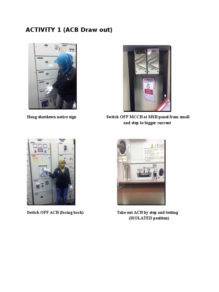 ACB Draw-Out and Maintenance Guide | PDF | Technology & Engineering
