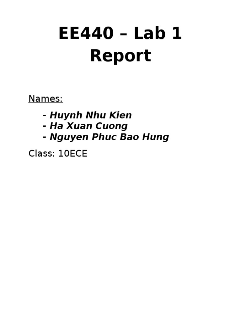 (EE440) Lab1Report Kien Cuong Hung | PDF | Computer Vision | Mathematical Concepts