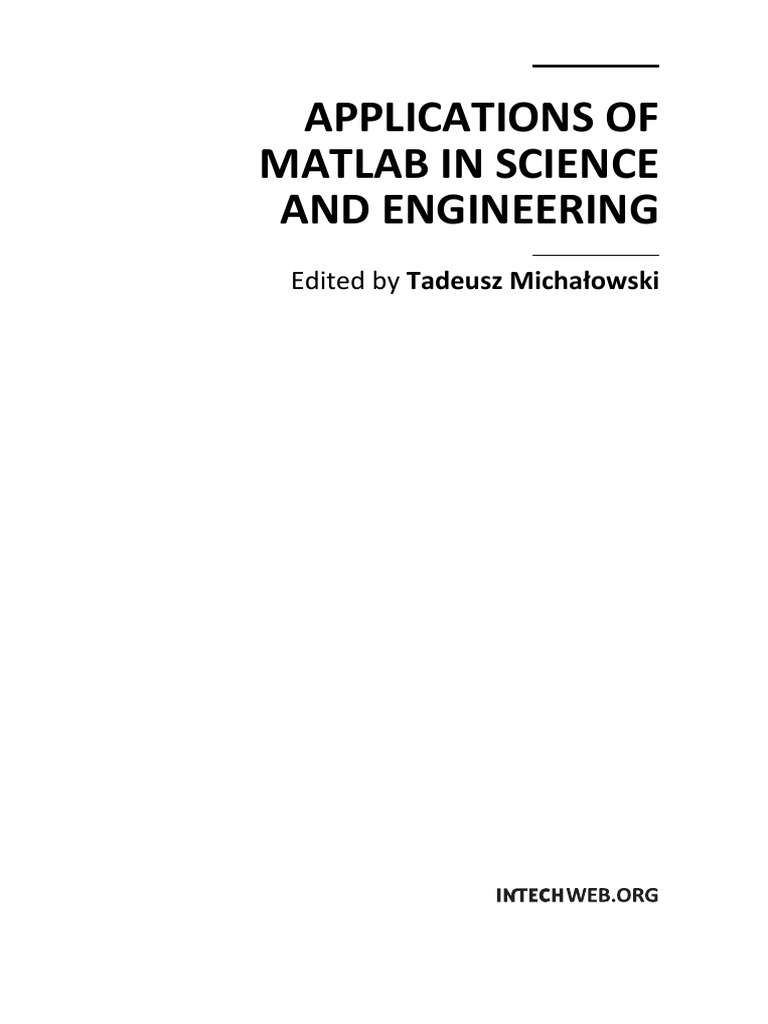 Applications of Matlab in Science and Engineering PDF | PDF | Chemical ...