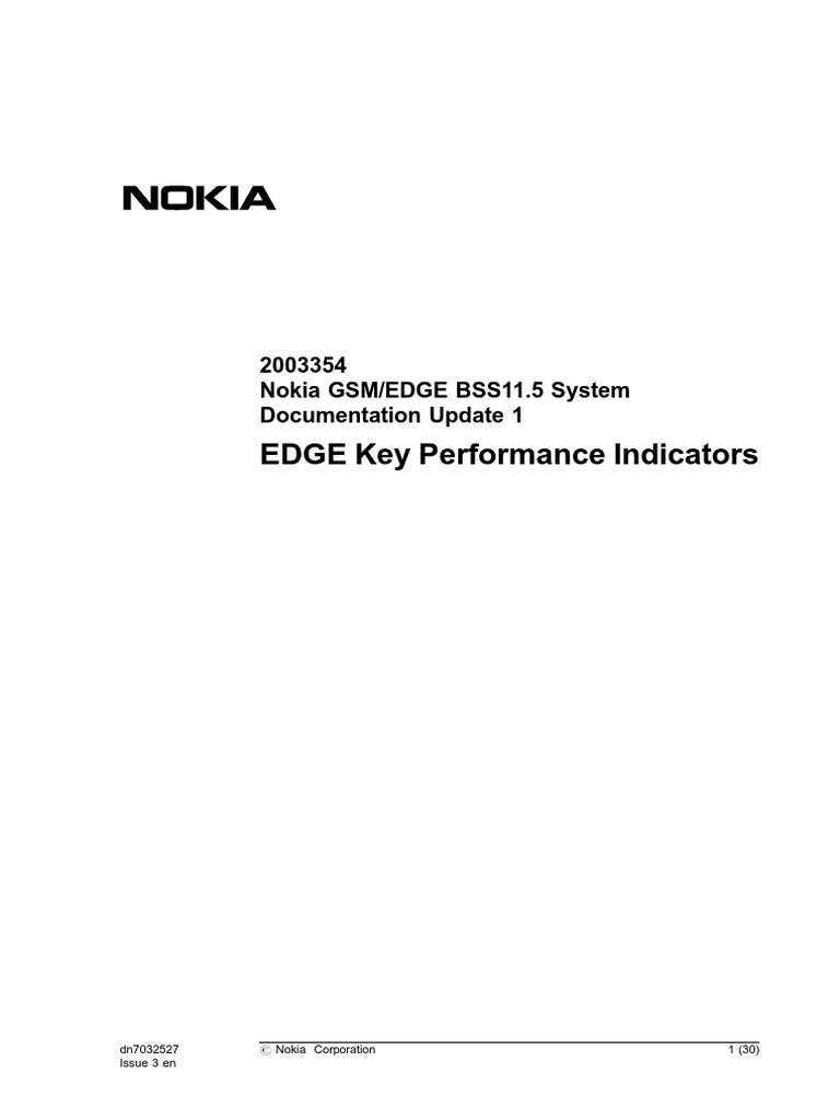 EDGE KPIs in NSN | Download Free PDF | General Packet Radio Service ...