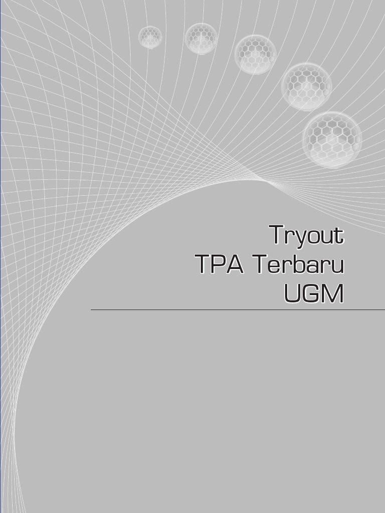 Tryout TPA Terbaru UGM | PDF
