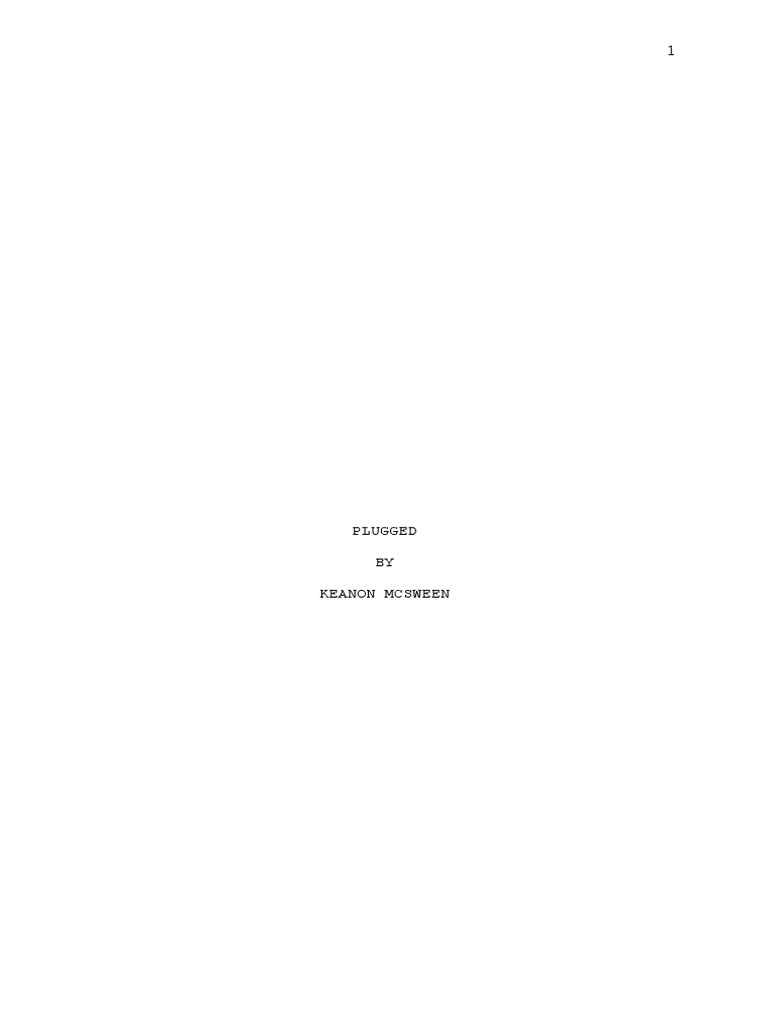 Script - 1st Draft | PDF | Leisure | Violence